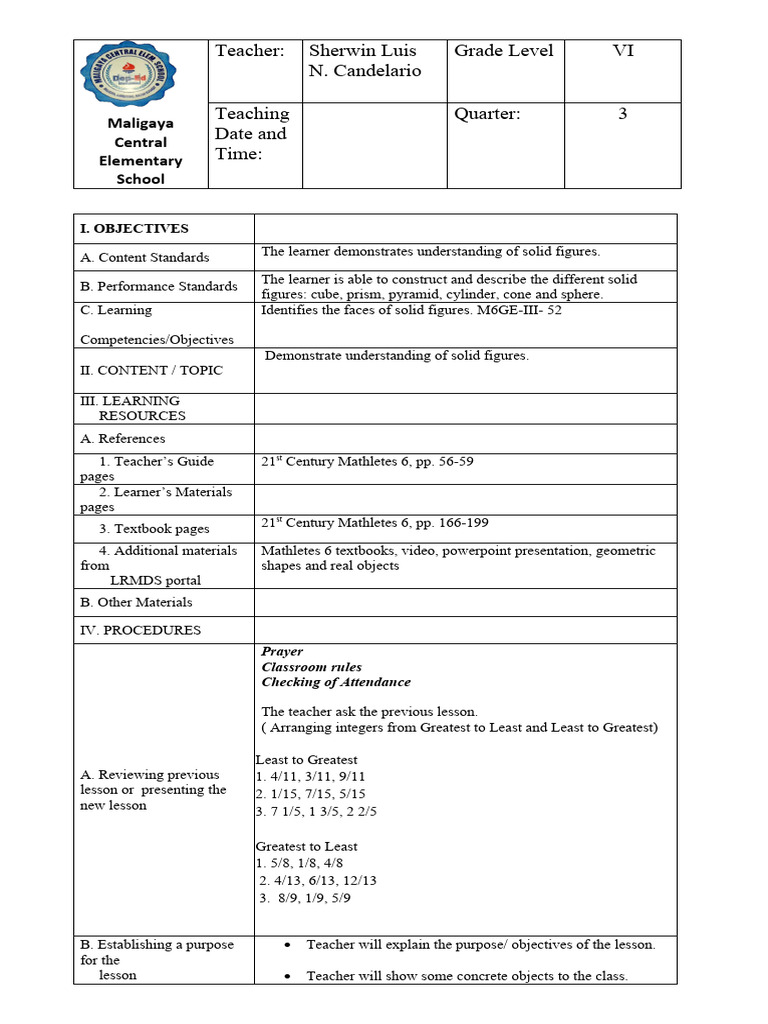 Maligaya-Central-Elementary-School.DLP | PDF | Triangle | Rectangle