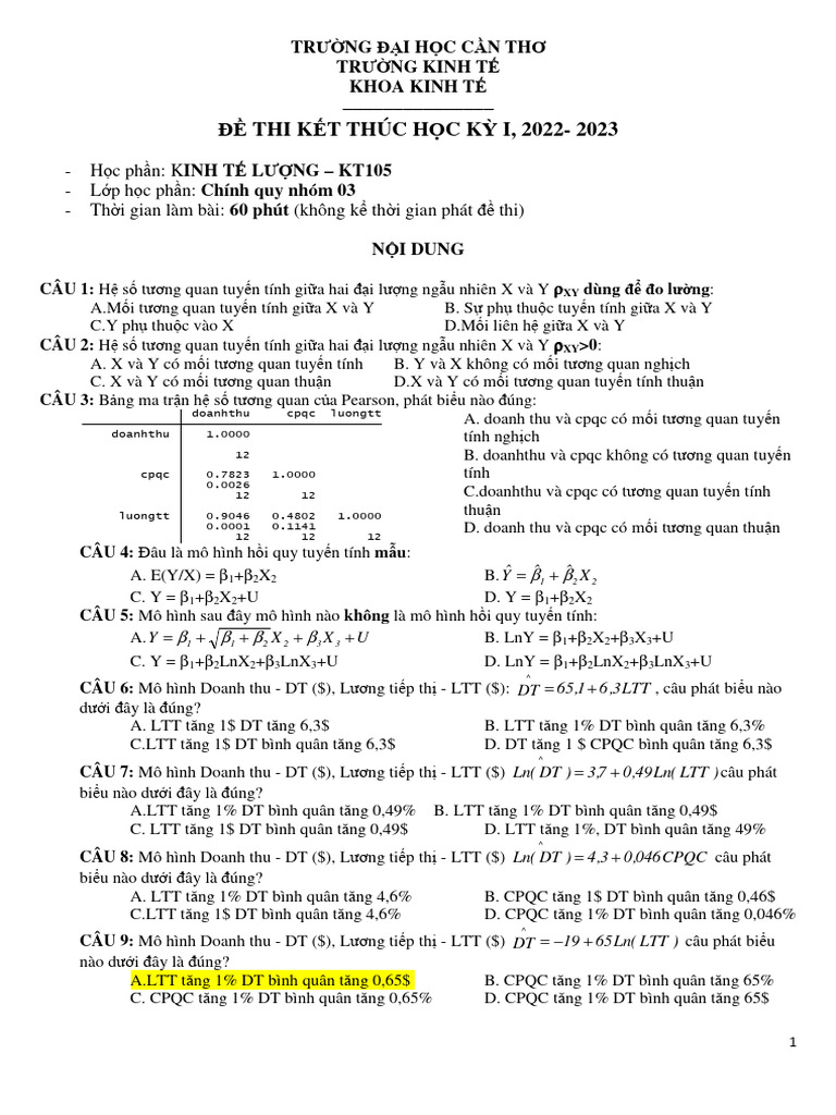 De Thi Trac Nghiem KTL-03 | PDF