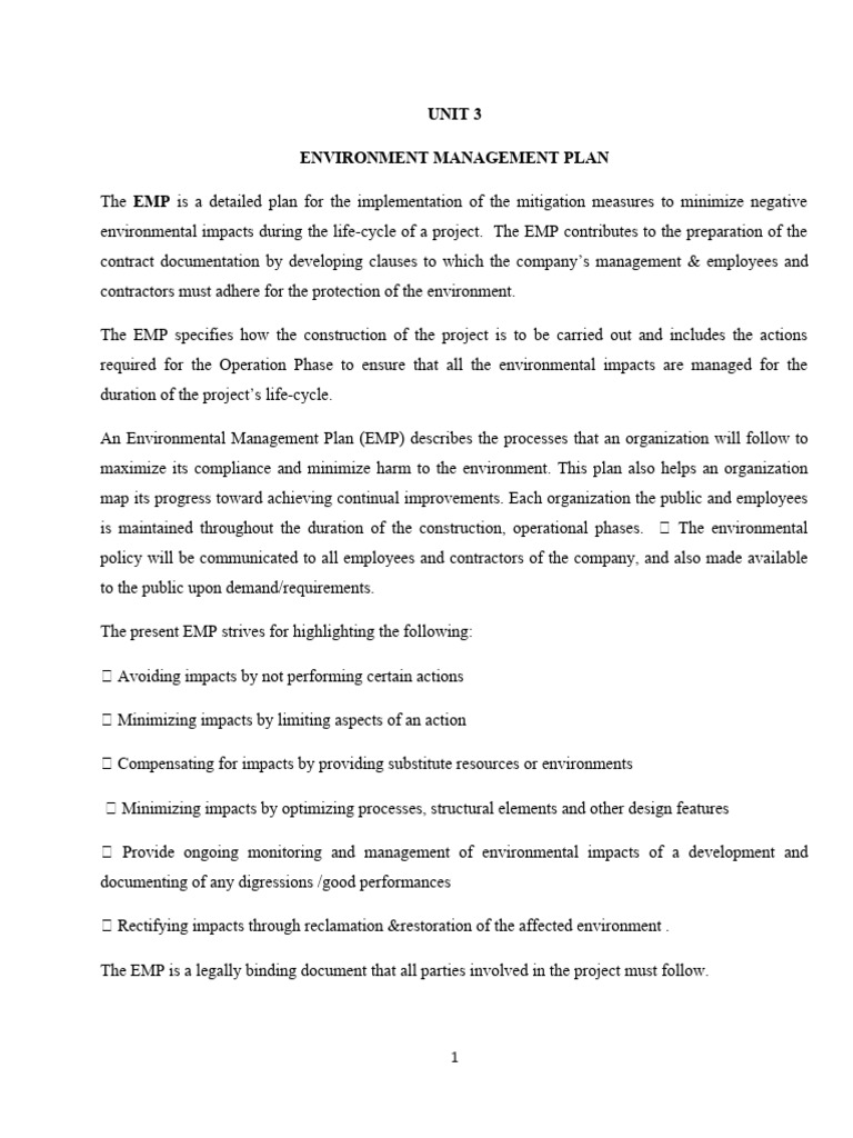 Esia Unit 3 | Download Free PDF | Environmental Impact Assessment | Groundwater