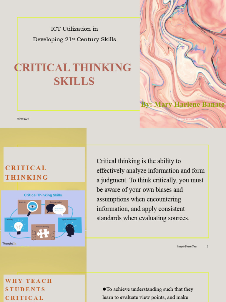 Critical Thinking - BANATE, MH | Download Free PDF | Educational ...