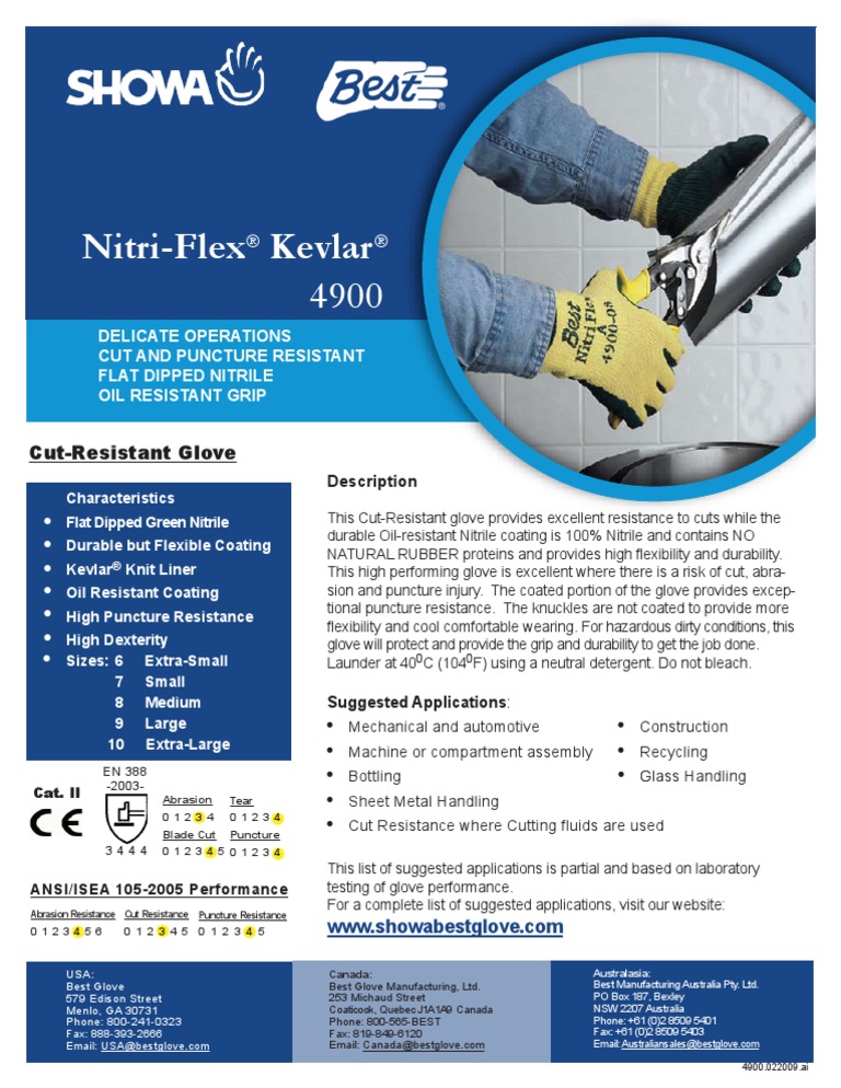 Nitri-Flex Kevlar: Cut-Resistant Glove | PDF