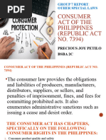 04 RA 7394 Consumer Act of The Philippines 08.11.25 | PDF | Consumer ...