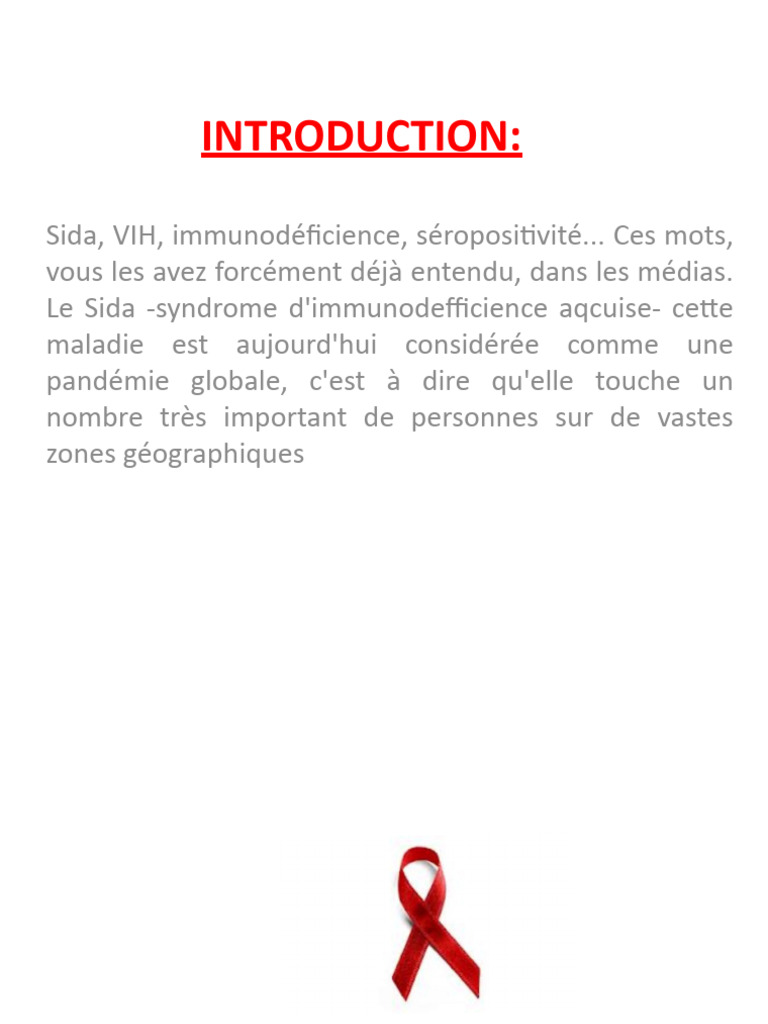Comprendre le VIH/SIDA : Symptômes et Causes | PDF | VIH | SIDA