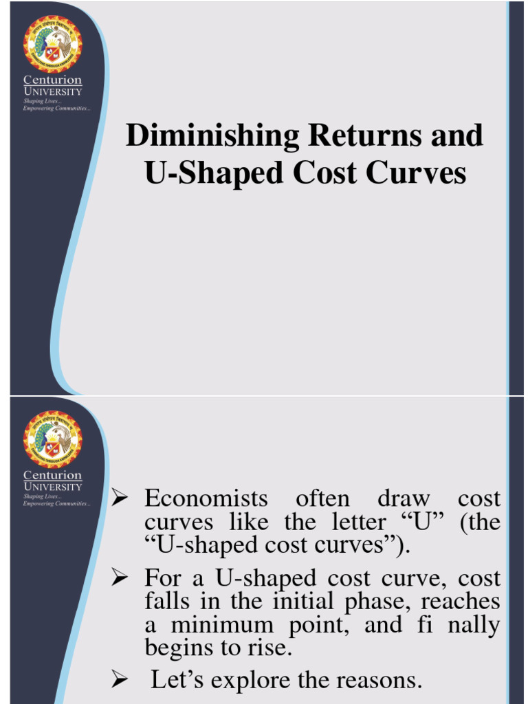 Diminishing Returns and U Shaped Cost Curves | PDF | Production ...