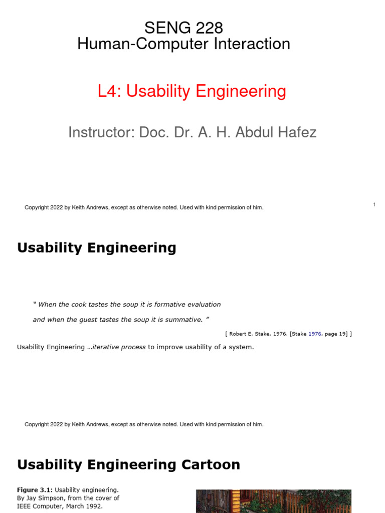 L4_2324_Usability Engineering HCI | PDF | Usability | Information Technology