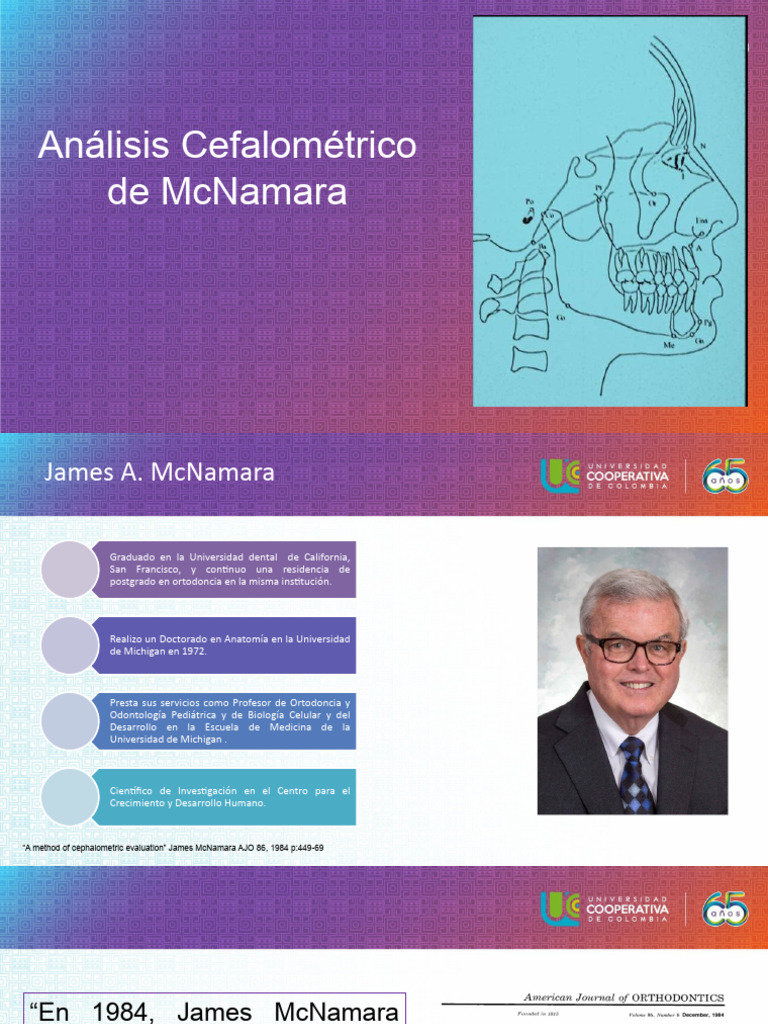 Análisis Cefalométrico de McNamara | PDF | Odontología | Ramas de Odontología