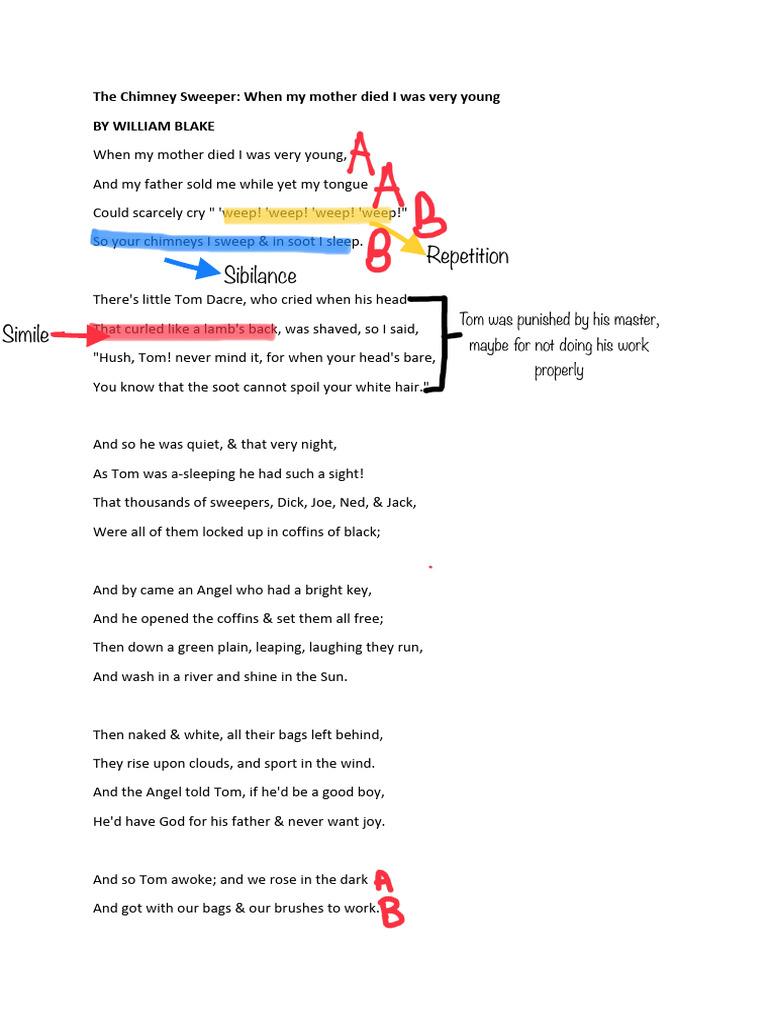 The Chimney Sweeper | PDF