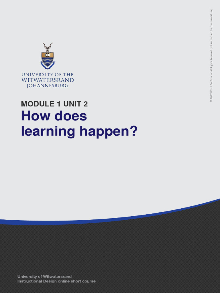 Wits ISD M1 U2 Notes | PDF | Constructivism (Philosophy Of Education ...