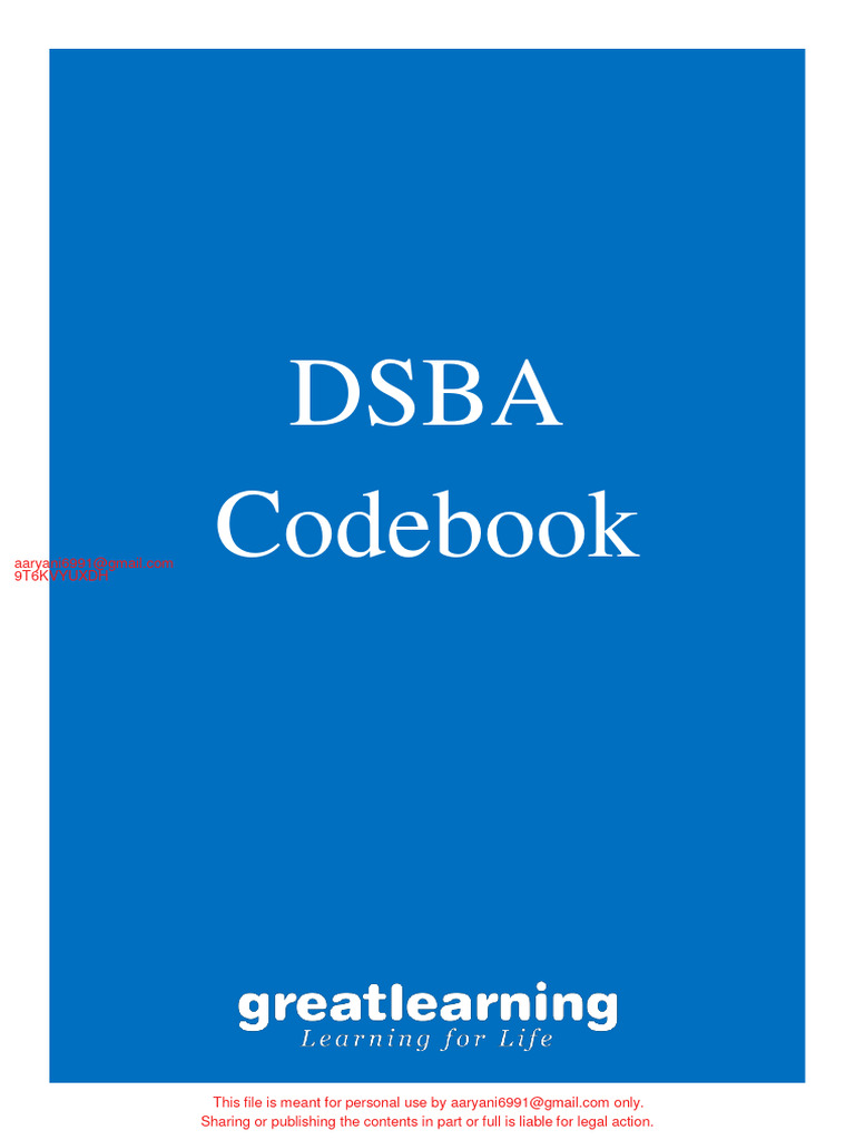 Python Codebook | PDF | P Value | Statistics