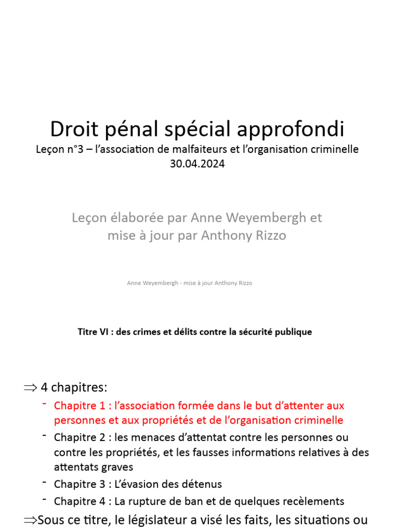 ppt OC 2024 | PDF | Crimes | Crime et violence