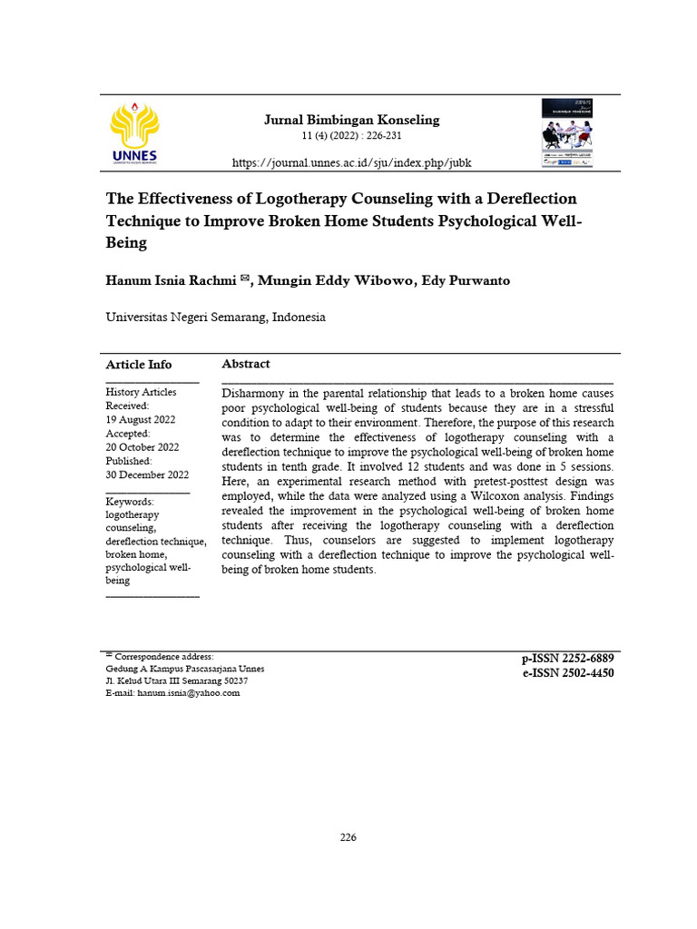 17655-Article Text-180980-2-10-20221117 | PDF | Psychology | Psychotherapy