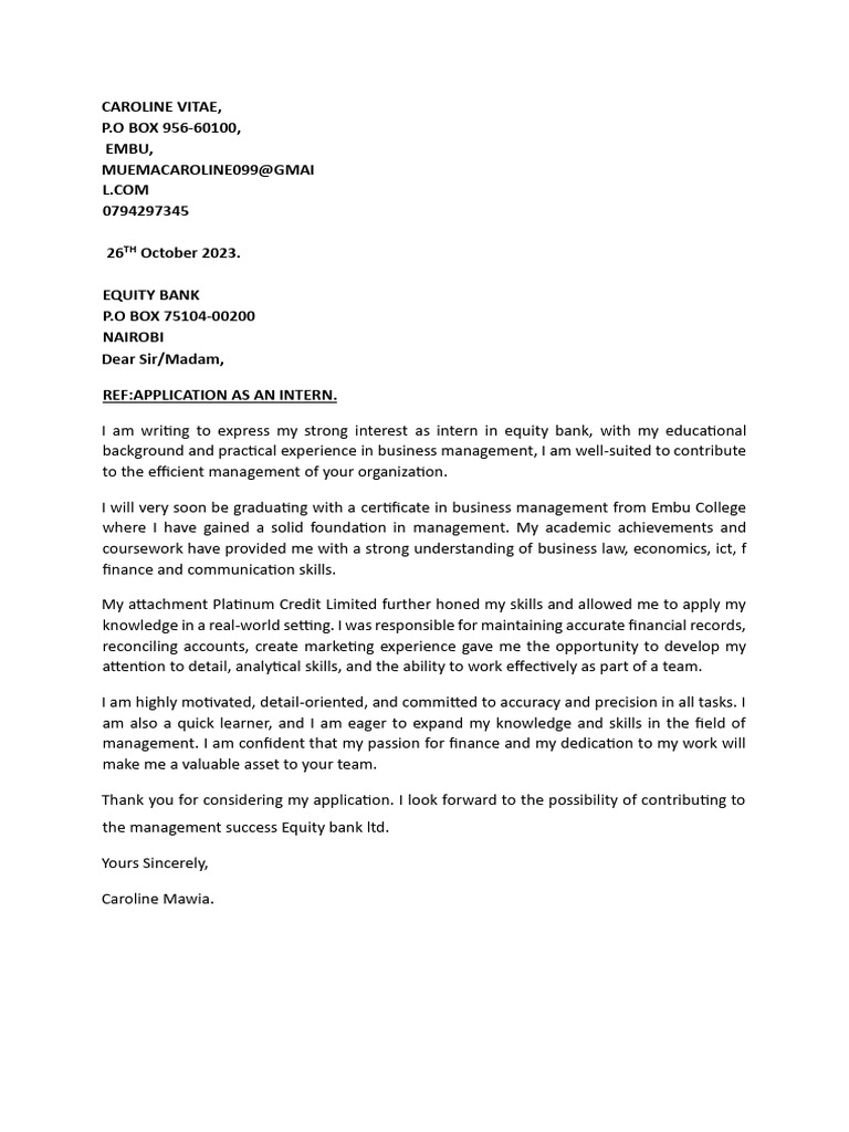 Application Caroline | PDF