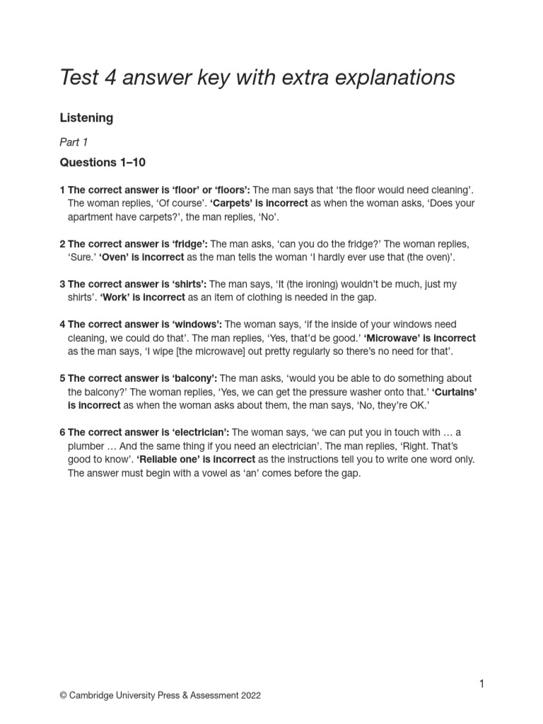 IELTS 17 Listening Test 4 Answers | PDF | Maple Syrup