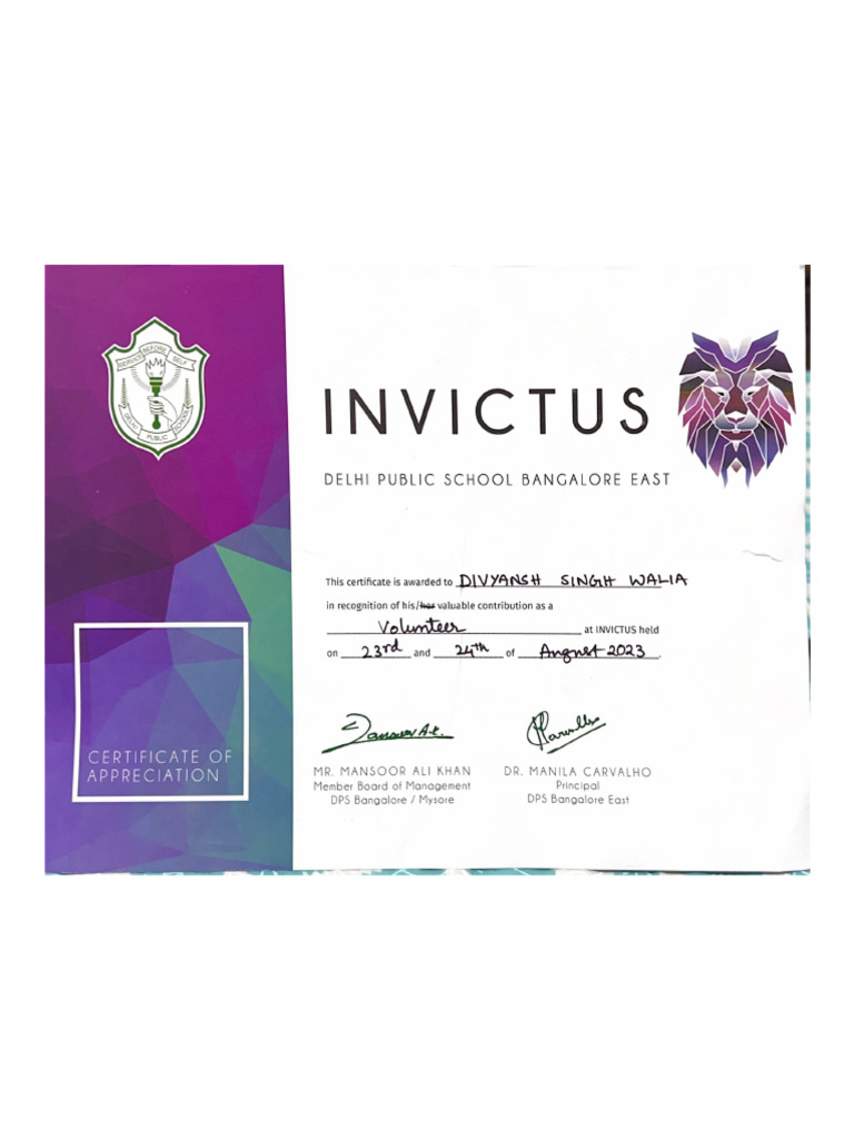 Invictus | PDF