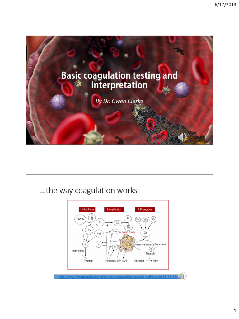 Basic Coagulation Testing And Interpretation Download Free Pdf Coagulation Diseases And