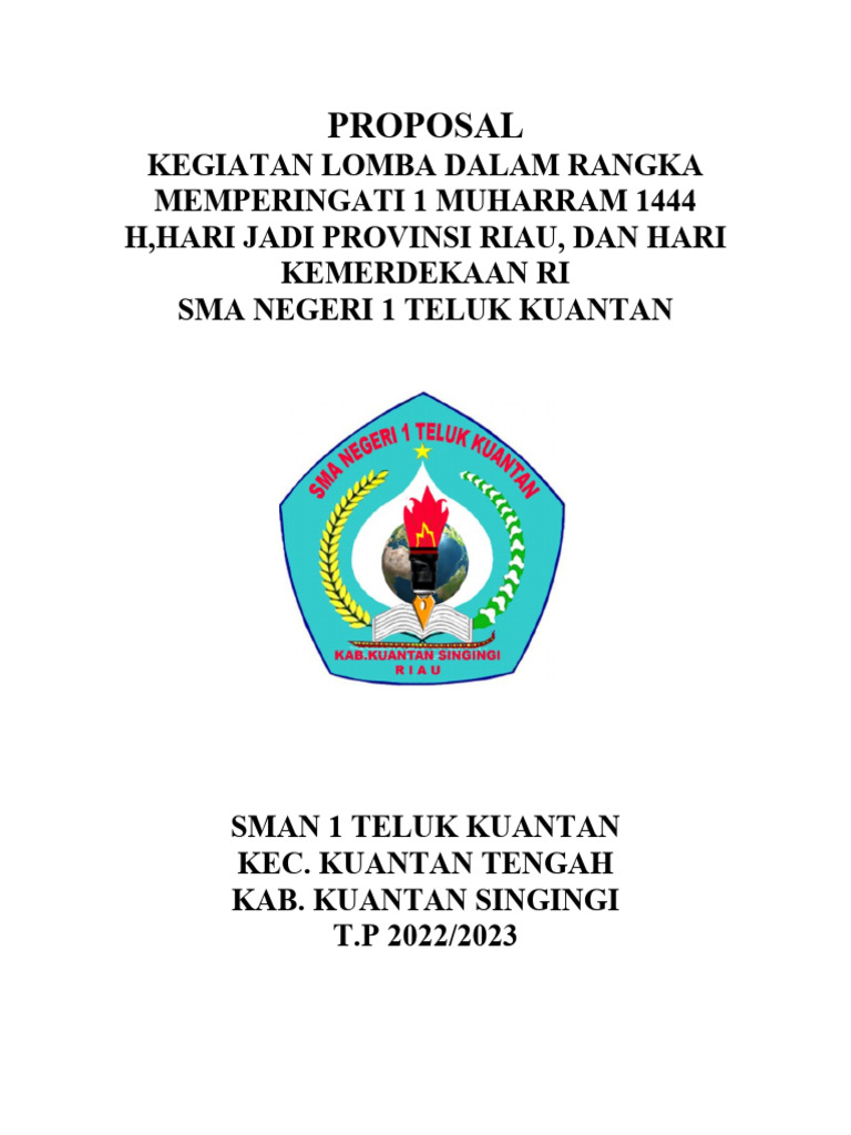 Proposal Kegiatan Osis | PDF