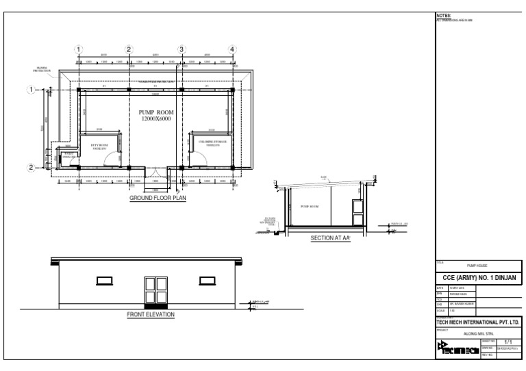Pump House along-LINE PLAN | PDF