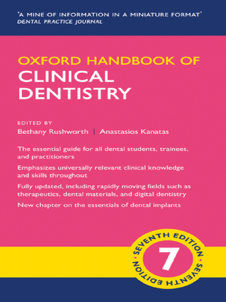 Oxford Handbook of Clinical Dentistry | PDF | Medicine | Dentistry