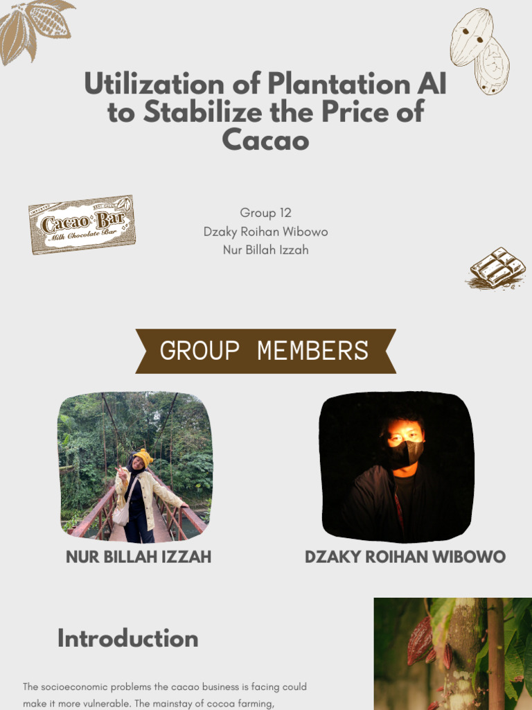 Utilization of Plantation AI to Stabilize the Price of Cacao | PDF | Cocoa Bean | Agriculture