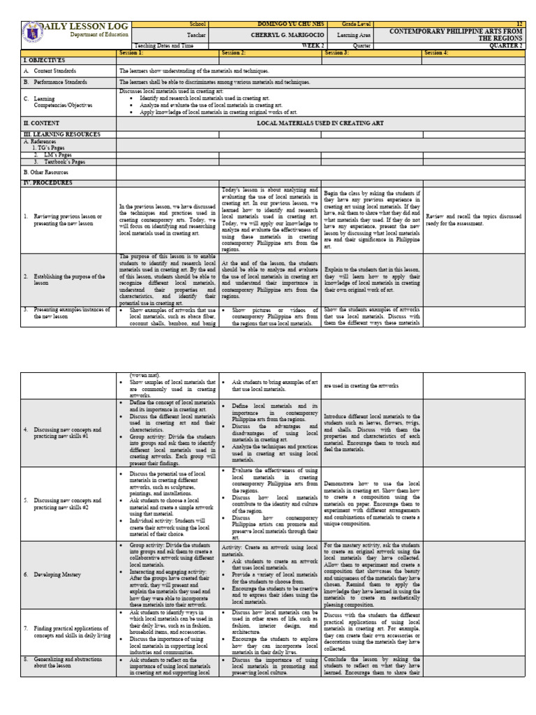 Cpar Q2 Week2 | Download Free PDF | Learning | Cognition