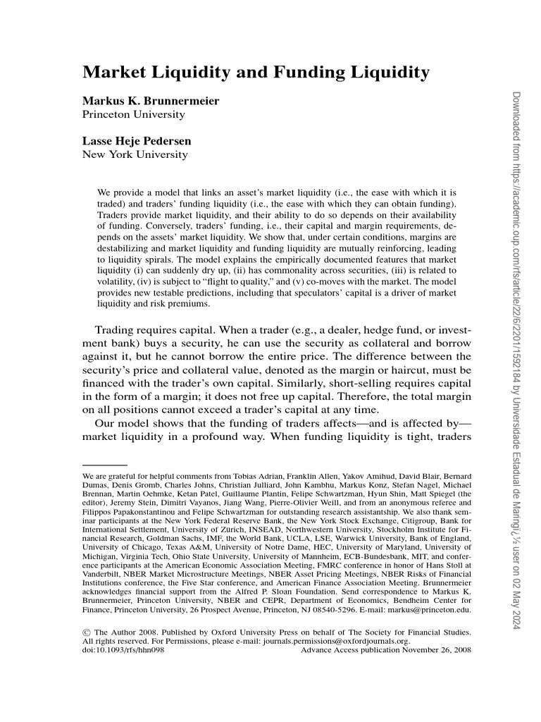 HHN 098 | PDF | Market Liquidity | Speculation