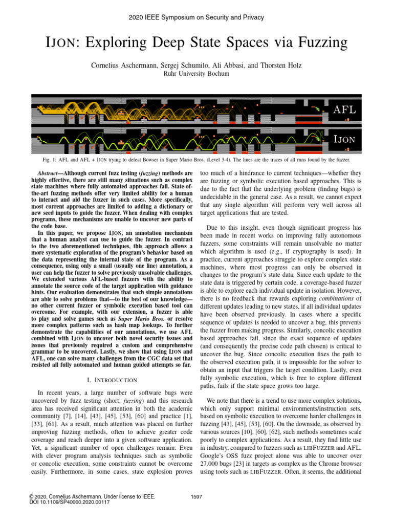 I: Exploring Deep State Spaces Via Fuzzing: Cornelius Aschermann, Sergej Schumilo, Ali Abbasi ...