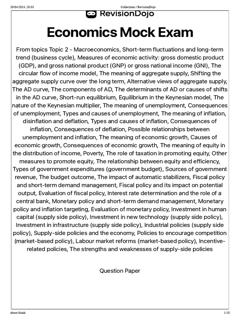 Marco Paper 3 | PDF | Inflation | Fiscal Policy