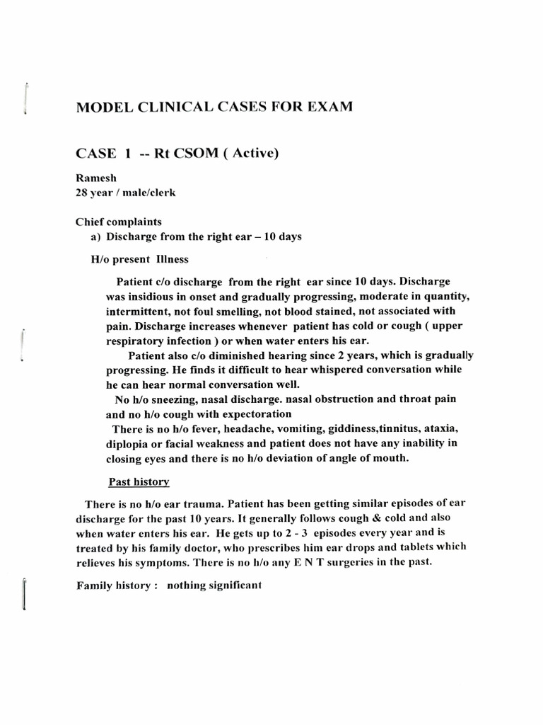 Ent Clinical Cases | PDF