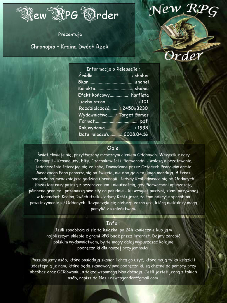 Chronopia - Kraina Dwoch Rzek | PDF