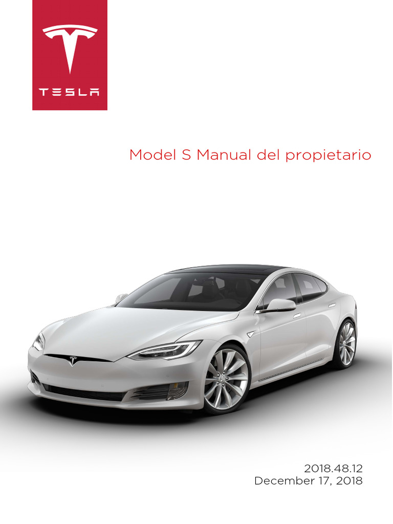 Manual Del Propietario TESLA Model S 2018 | PDF | Tesla Model S | Cambiar