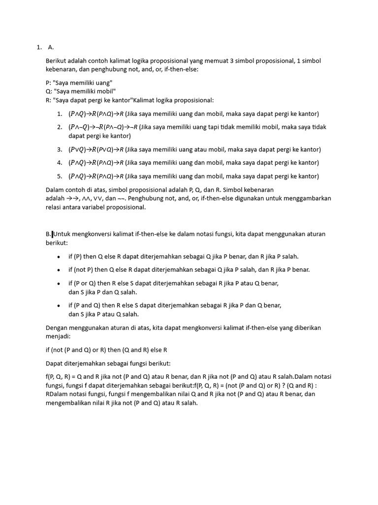 Tugas Logika Informatika | PDF