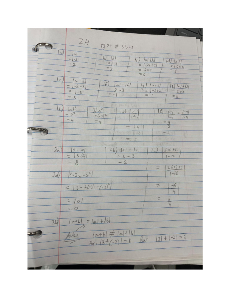 Math HW 2H | PDF