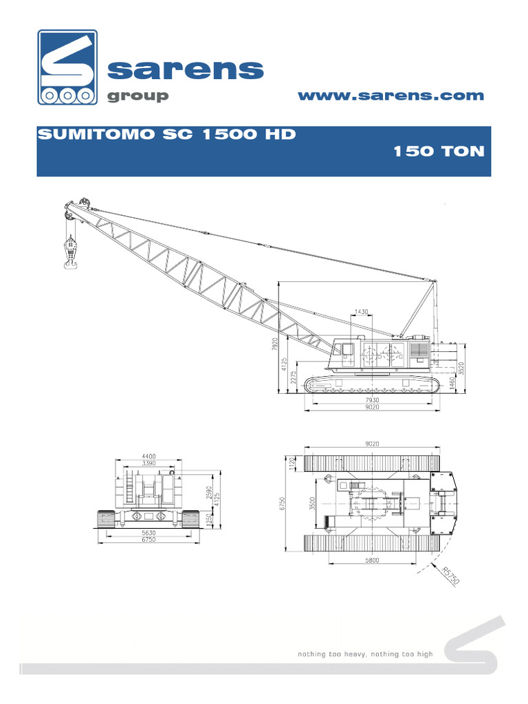 150 Ton Crane Load Chart Original | PDF