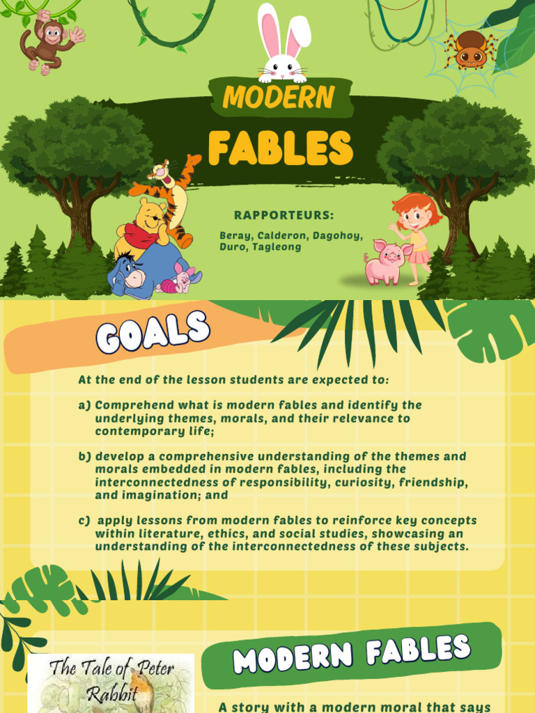 Topic 6-Modern Fables | PDF | Winnie The Pooh