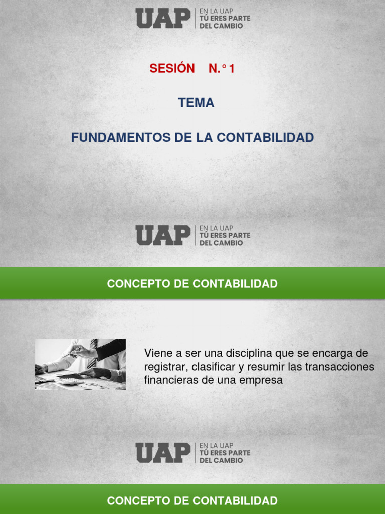 Sesion 1 Fundamentos de La Contabilidad (1) | PDF | Contabilidad | Business
