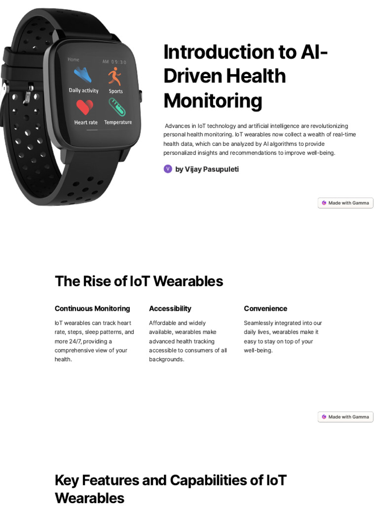 Introduction To AI Driven Health Monitoring | PDF | Wearable Technology ... Introduction To AI Driven Health Monitoring | PDF | Wearable Technology ...