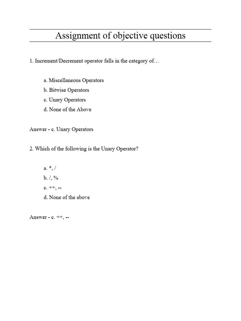 Assignment 15 Shorthandoperator Ans | PDF | Computer Engineering | Software Engineering
