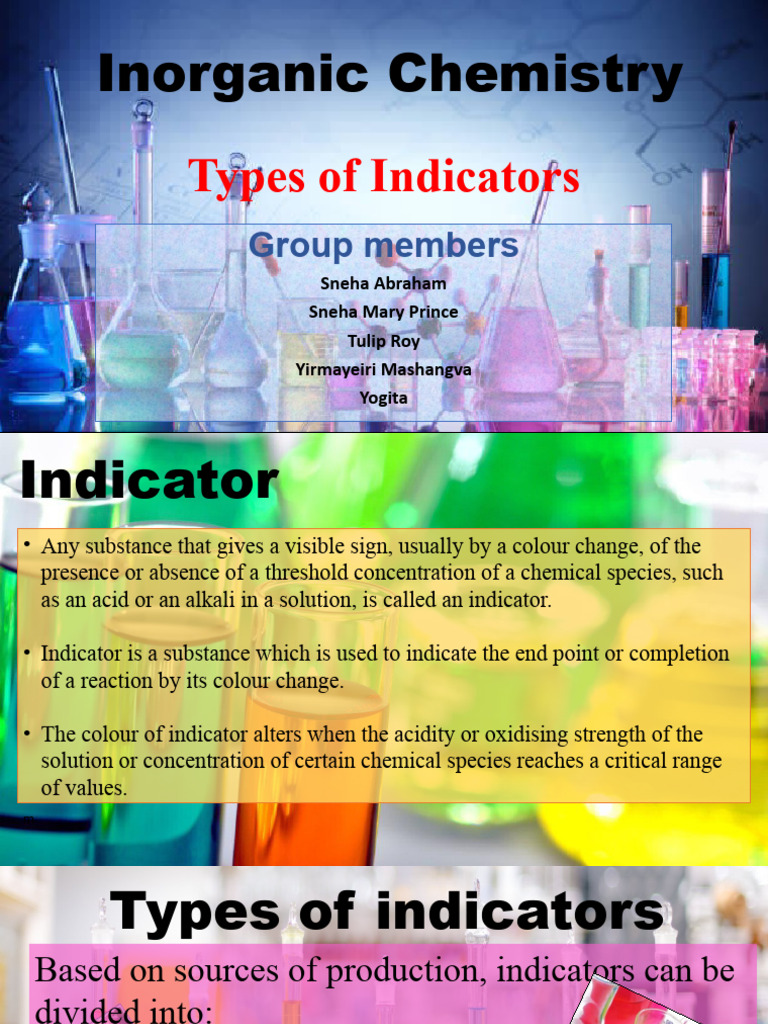 Types of Indicators | Download Free PDF | Ph | Acid