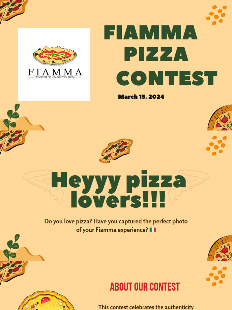 Fiamma Pizza Contest | PDF