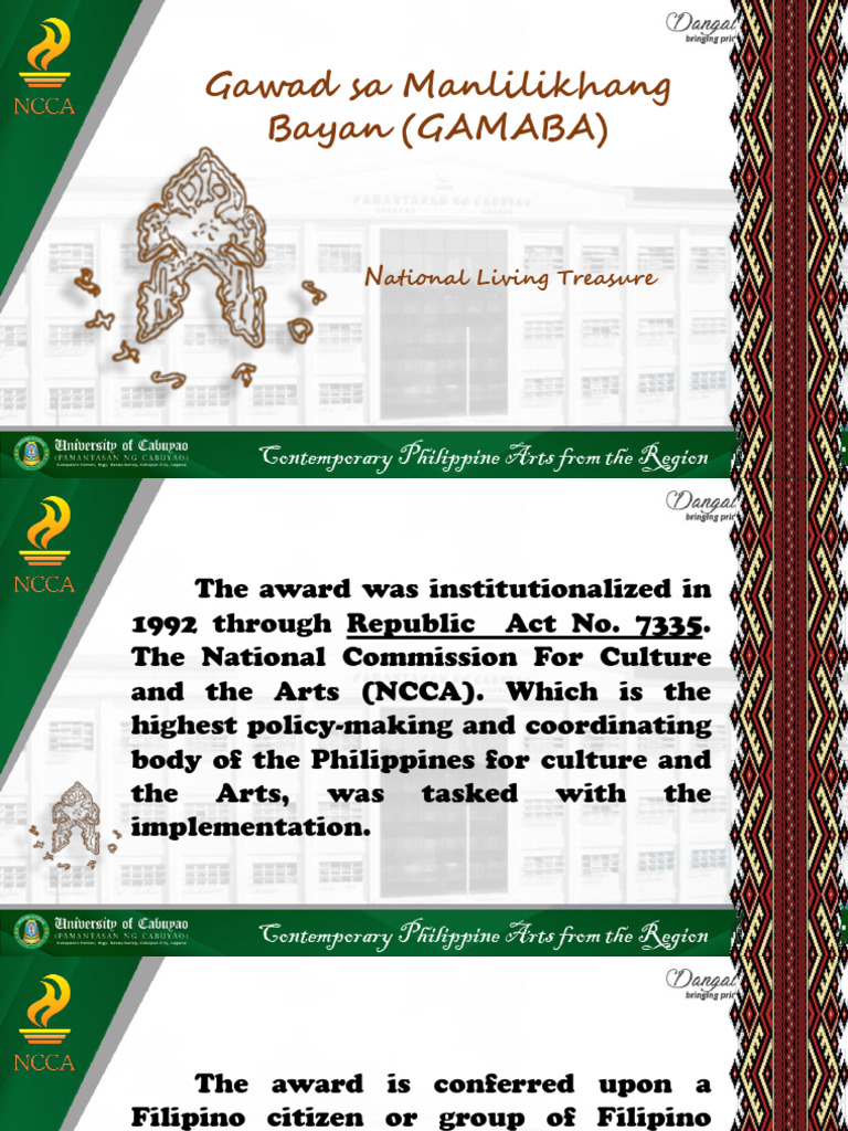 Cpar Gamaba | PDF | Weaving | Philippines