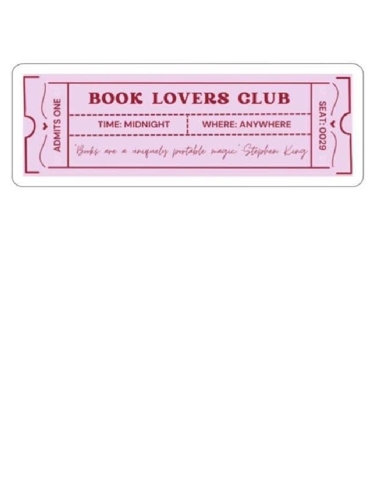 Book Lover Club | PDF