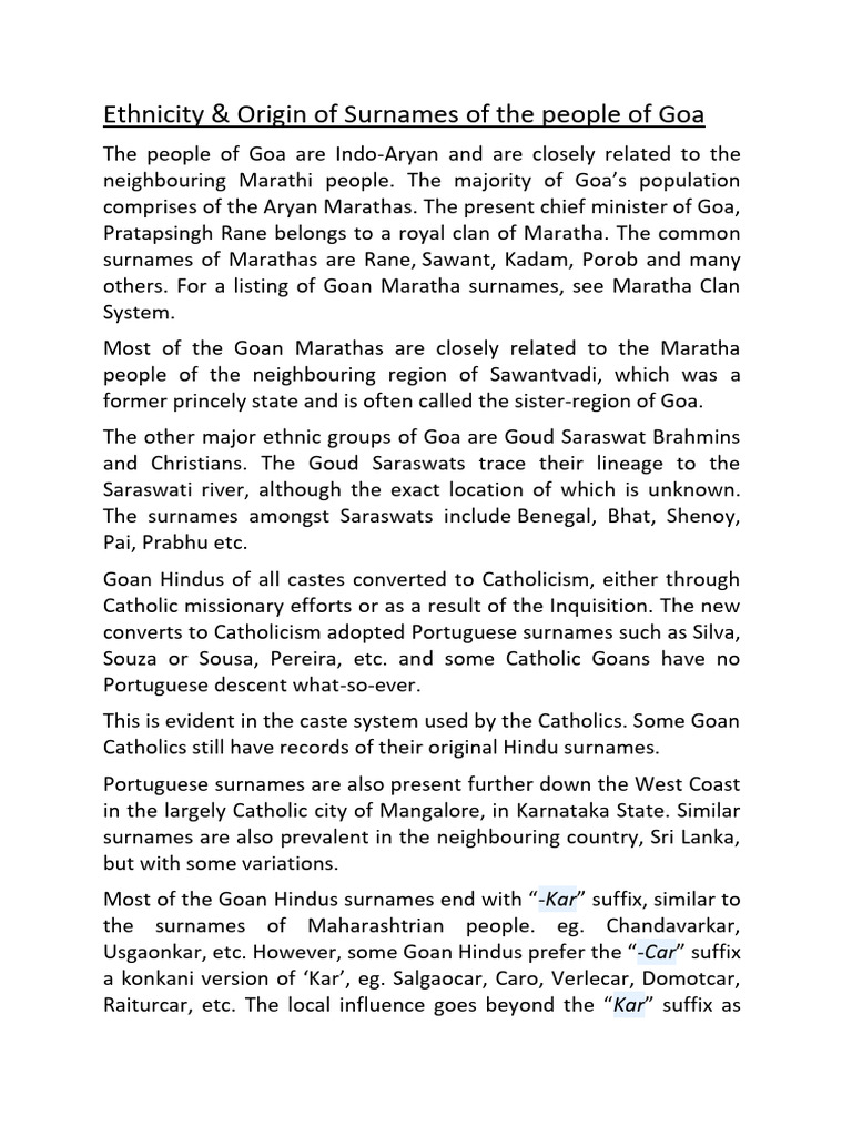 Surnames | PDF | Surname