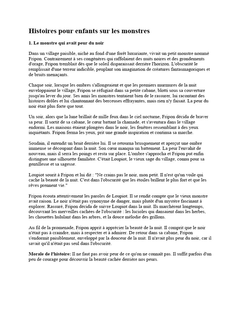 Fripon et la peur du noir | PDF