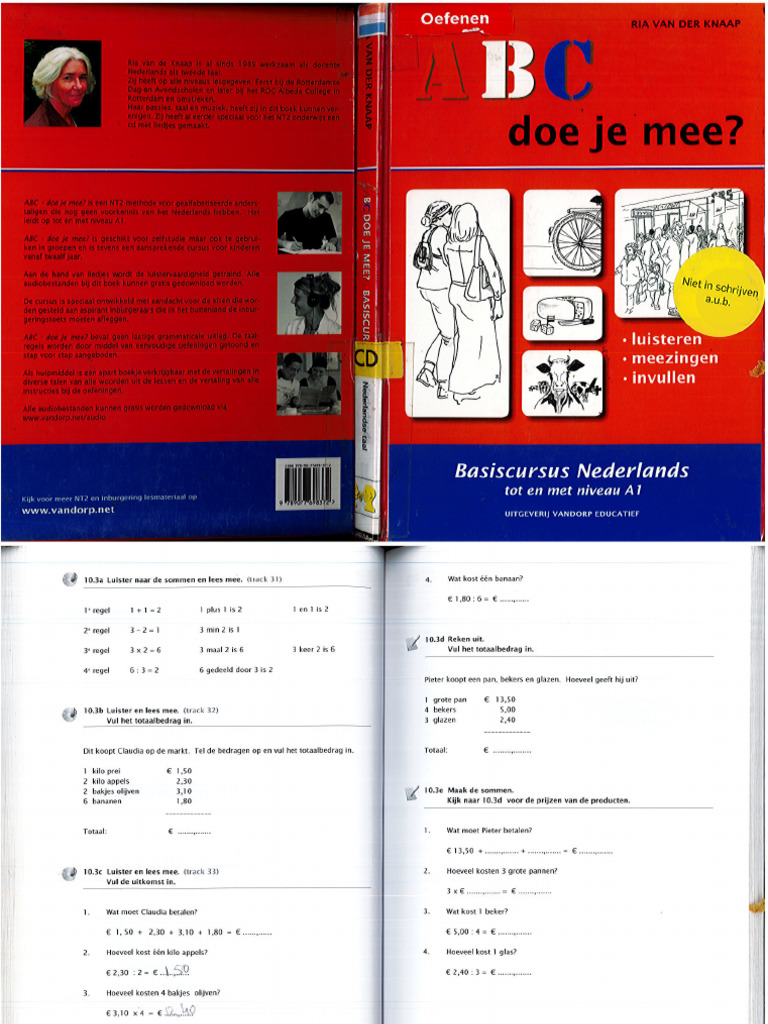 ABC DOE JE MEE - Basiscursus Nederlands tot en met niveau A1 102 - 208 ...