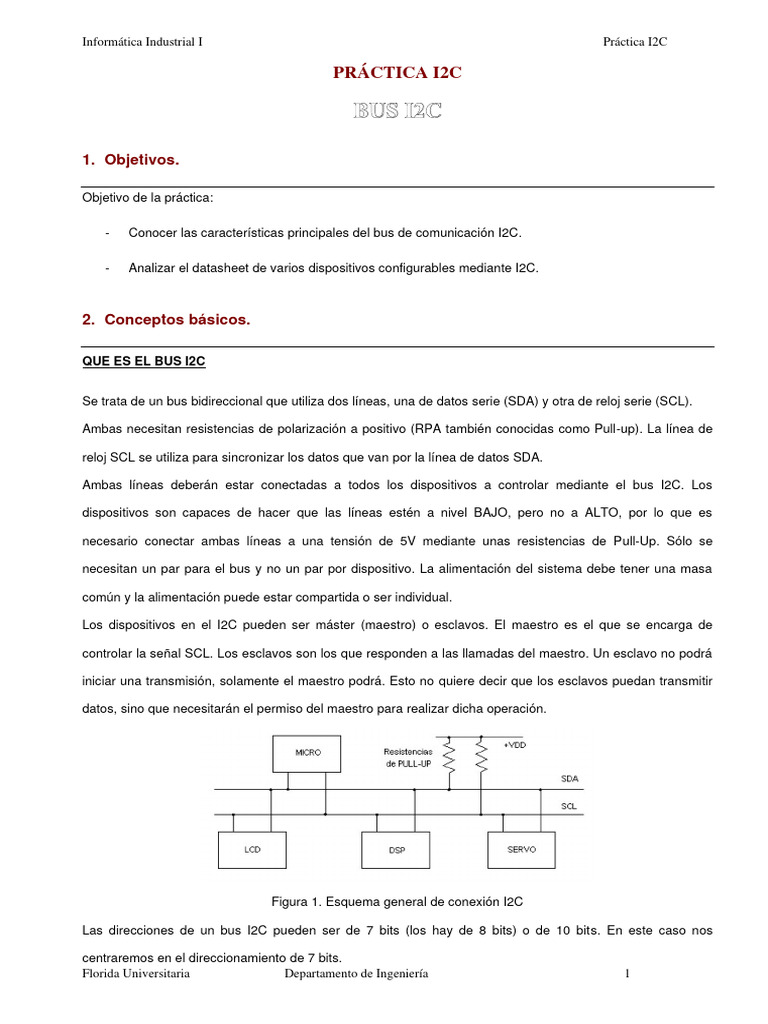 Practica I2C INFIND2 2aCONV | PDF | Ingeniería Informática | Informática