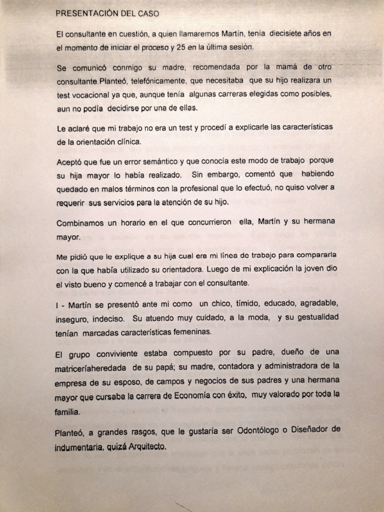 Presentacion del caso | PDF