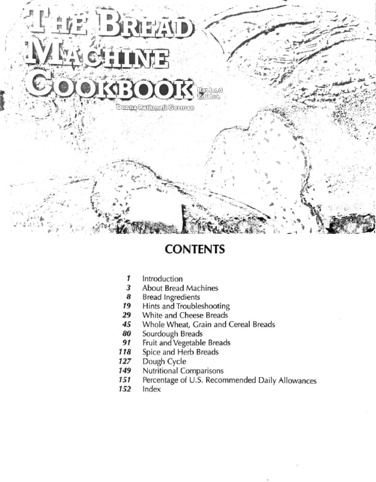 Bread Machine Book | PDF