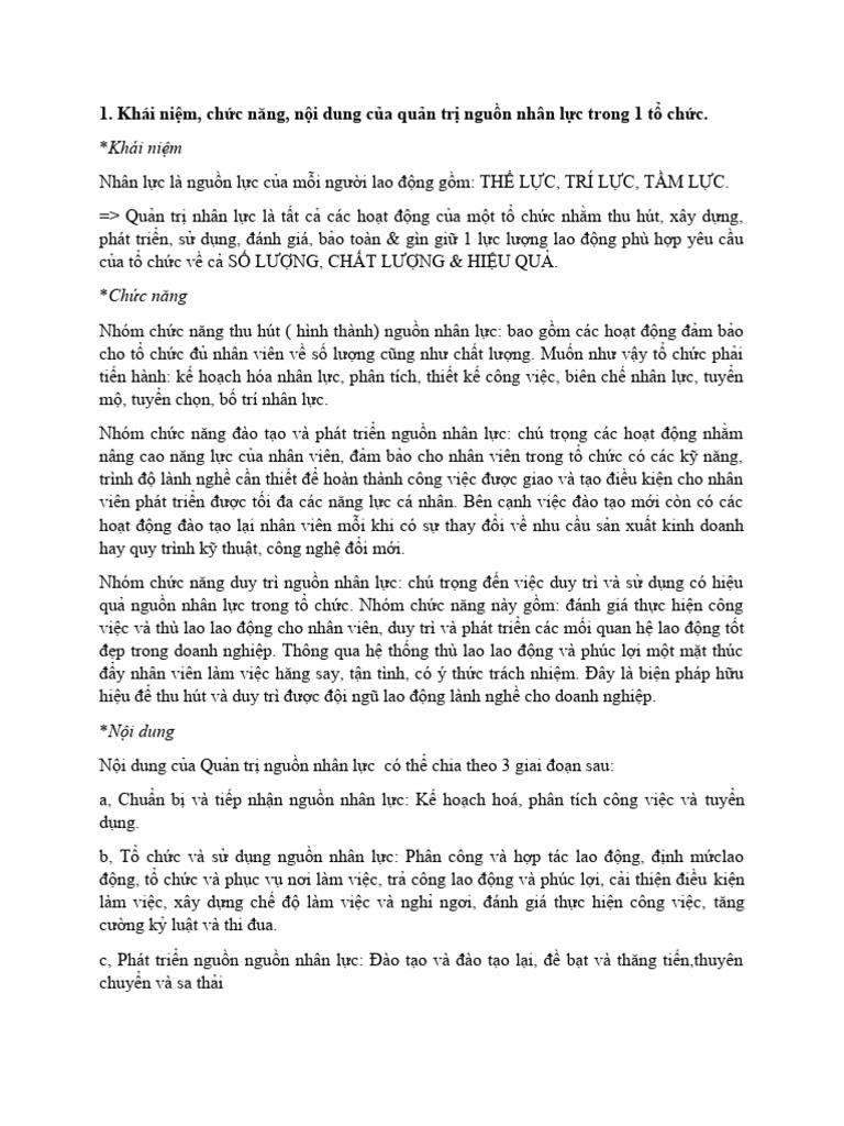 Đề cương qtnl | PDF