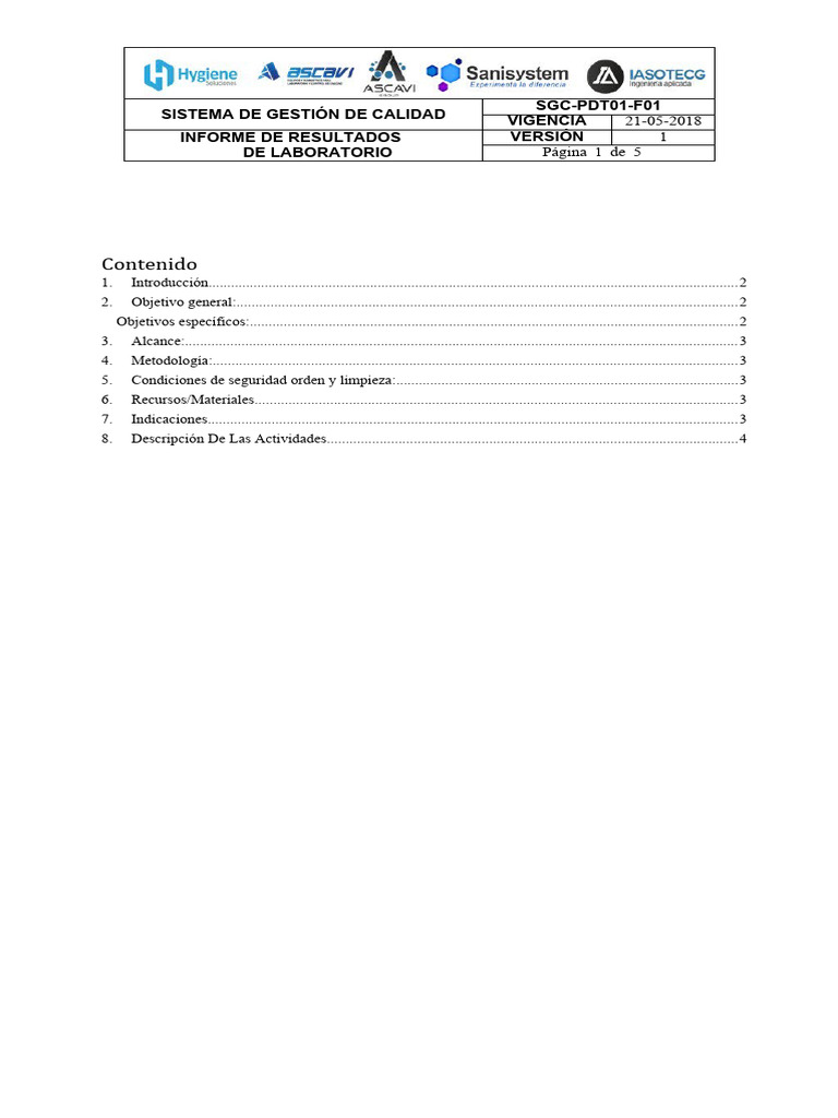 Uso de Luminometro | PDF | Laboratorios | Sistema de manejo de calidad