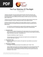 Understanding the 8 Prayer Watches | PDF | Jesus | Prayer